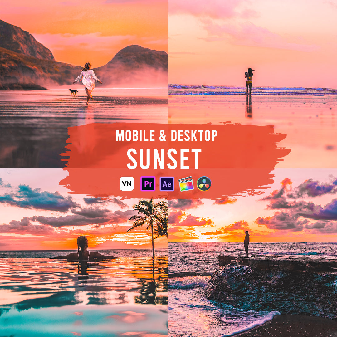 Sunset Video LUTs | Premiere Pro Presets by Presetsh
